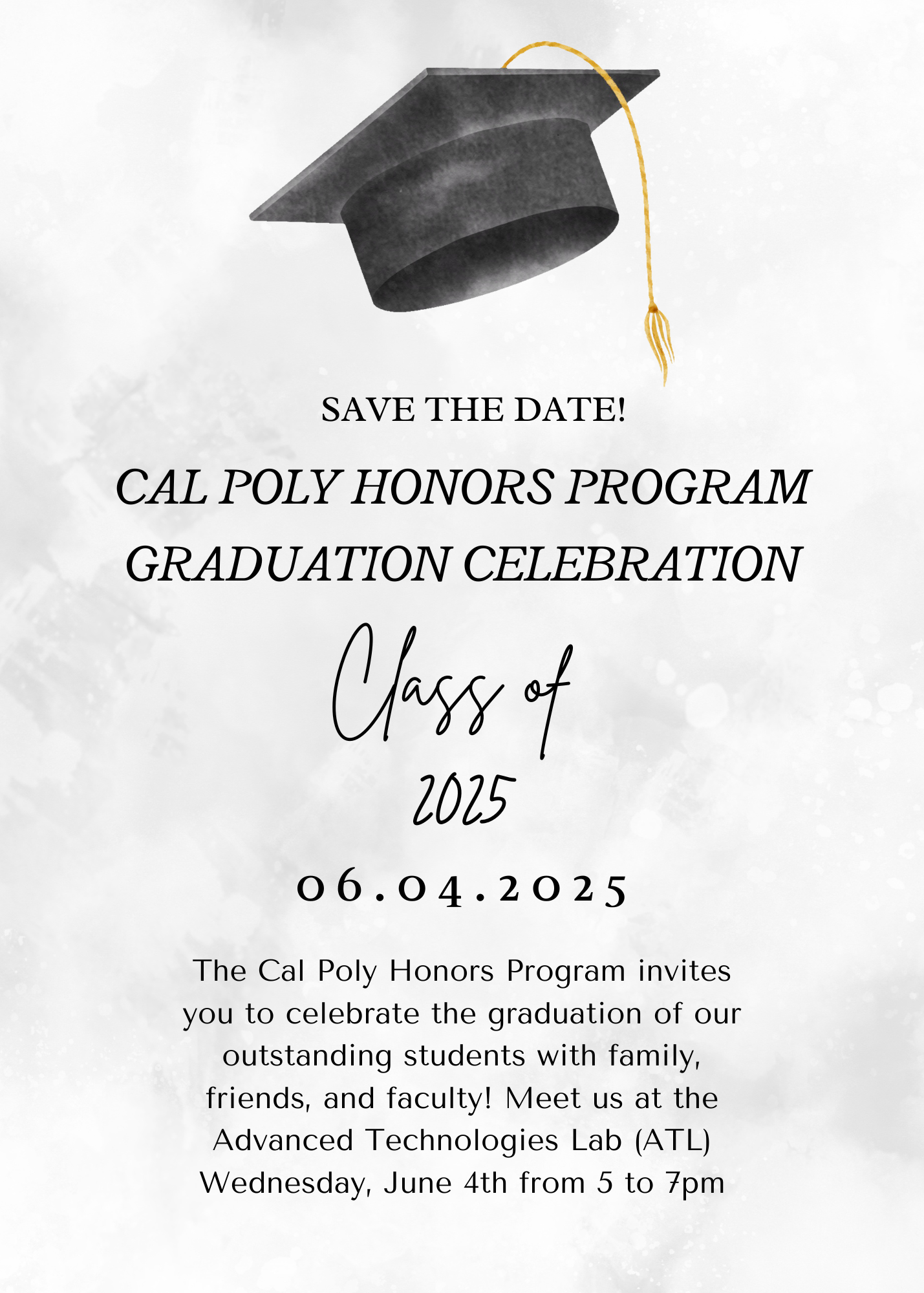 April 7, 2025 - University Honors Program - Cal Poly, San Luis Obispo